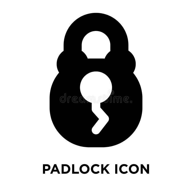 Padlock Icon Vector Isolated on White Background, Logo Concept O Stock ...