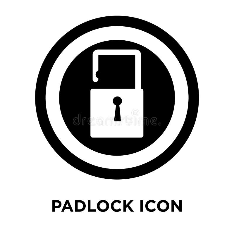 Padlock Concept Vector Linear Icon Isolated on Transparent Background ...