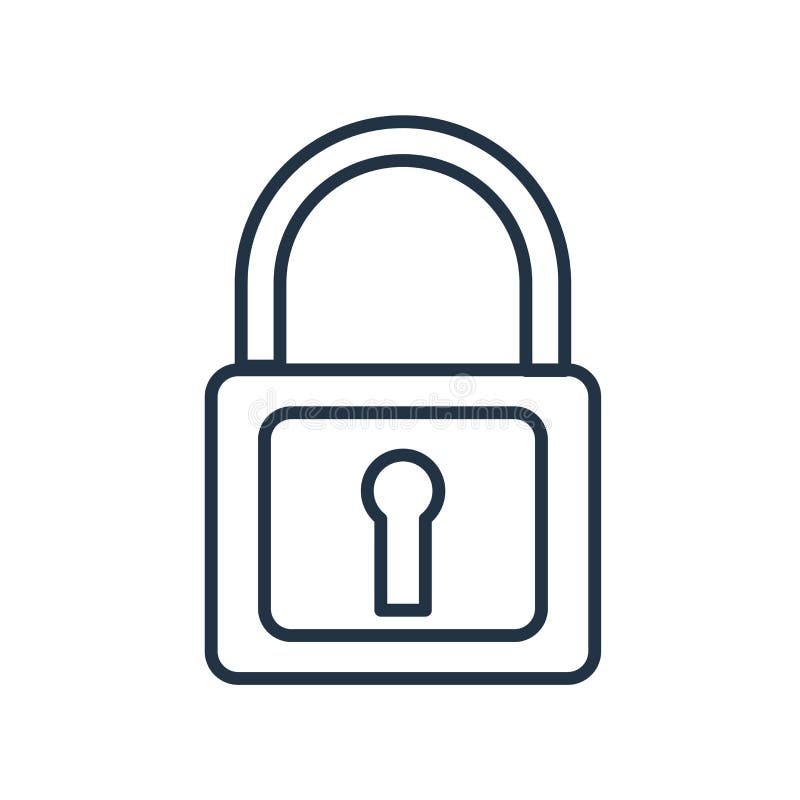 Padlock Icon Vector Isolated on White Background, Padlock Sign Stock ...