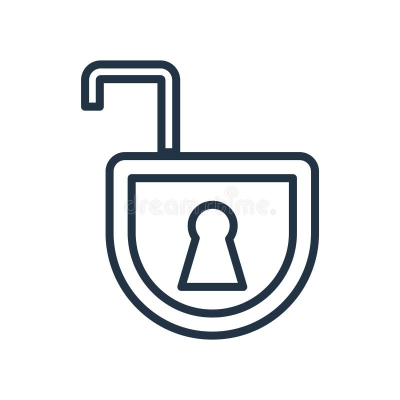 Padlock Icon Vector Isolated on White Background, Padlock Sign Stock ...