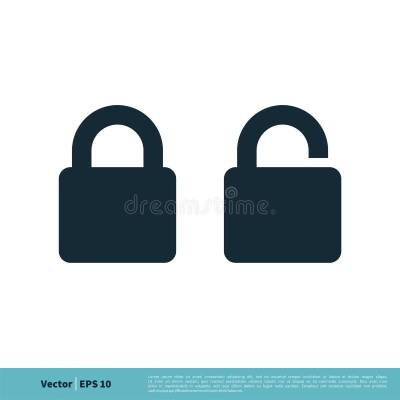 Padlock Icon Vector Logo Template Illustration Design. Vector EPS 10 ...