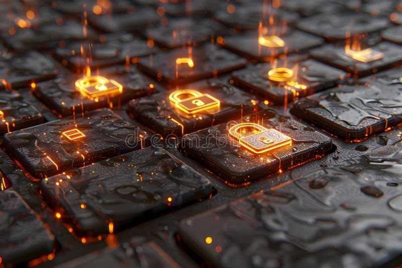 Padlock Icons on Keyboards As a Concept for Data Privacy and ...