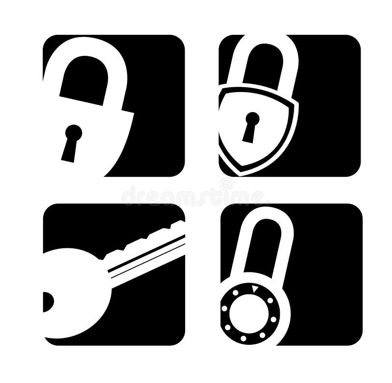 Lock Smiling stock vector. Illustration of lock, padlock - 11845271