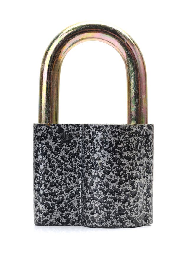 Padlock isolated on white stock image. Image of metal - 98382027