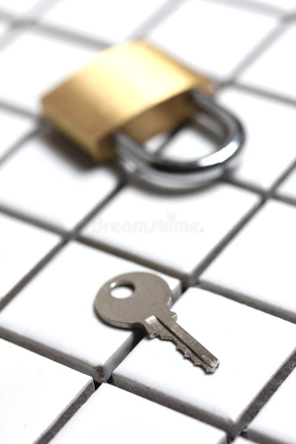 Padlock with key 2 stock photo. Image of metal, symbol - 25327176