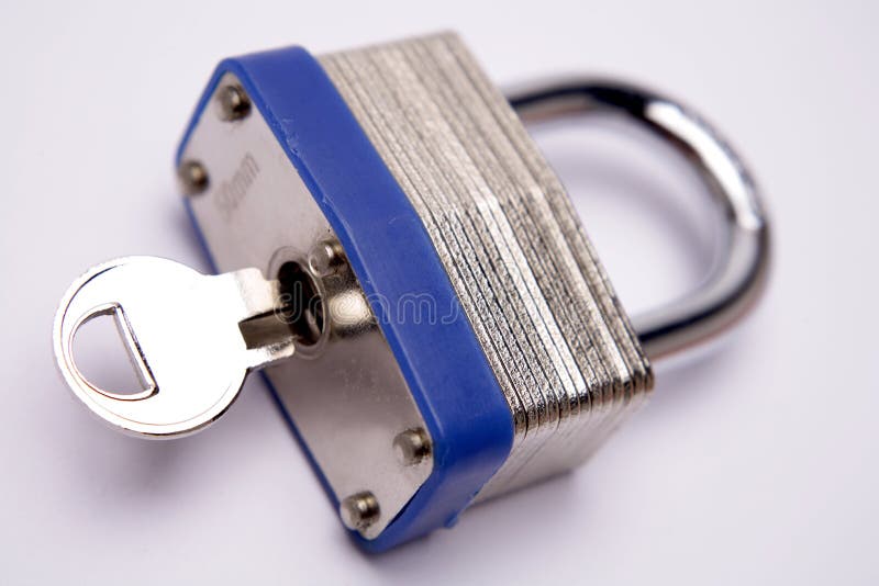 Padlock & key stock photo. Image of padlock, access - 3746982