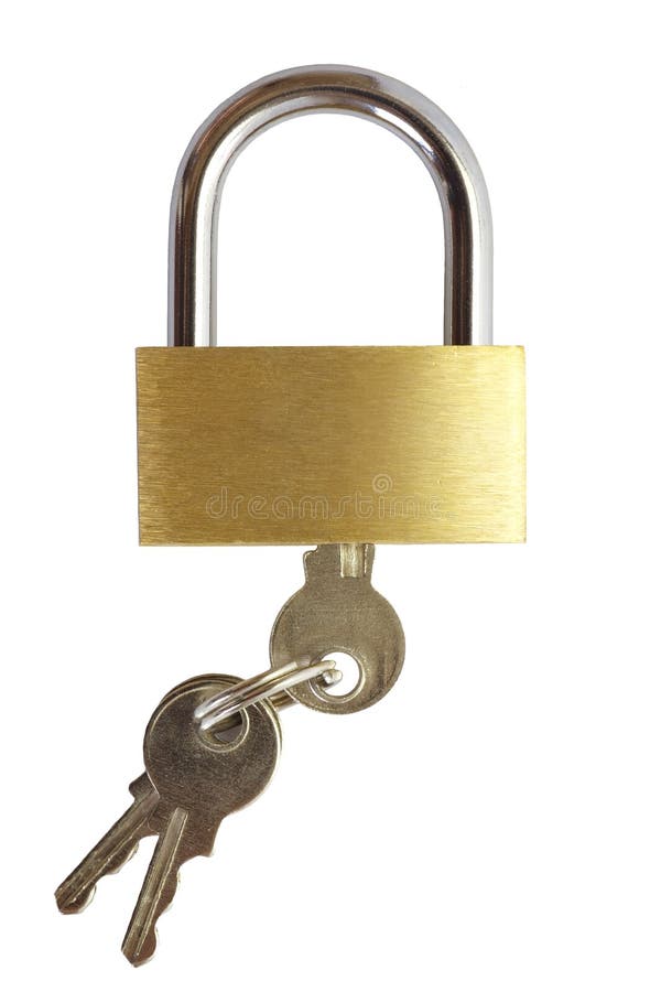 Padlock and key stock photo. Image of iron, lock, business - 42696390