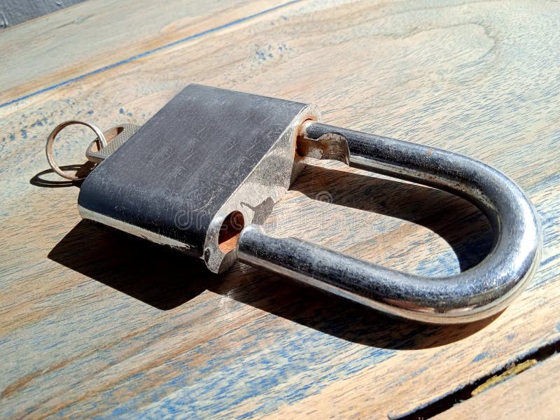 16. a padlock and the key stock image. Image of teak - 324977515