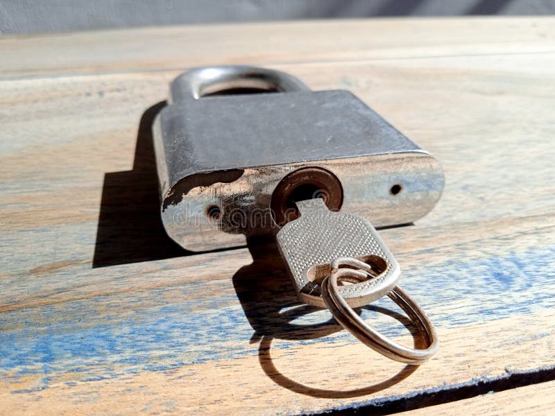 13. a Padlock and the Key (1) Stock Photo - Image of alat, padlock ...