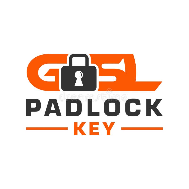 Padlock Key Vector Logo with Letter GSL Stock Vector - Illustration of ...