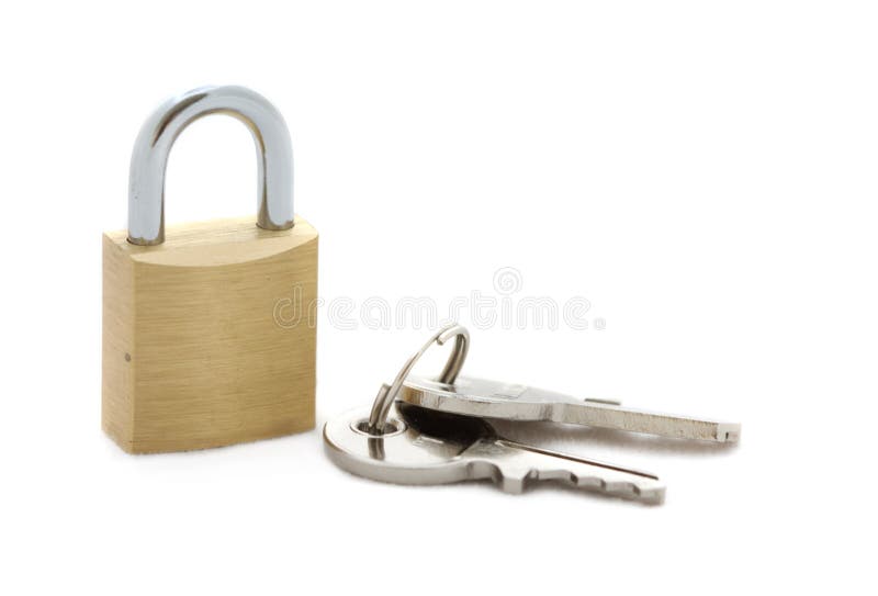 Lock and key stock photo. Image of interlock, fasten, padlock - 610506