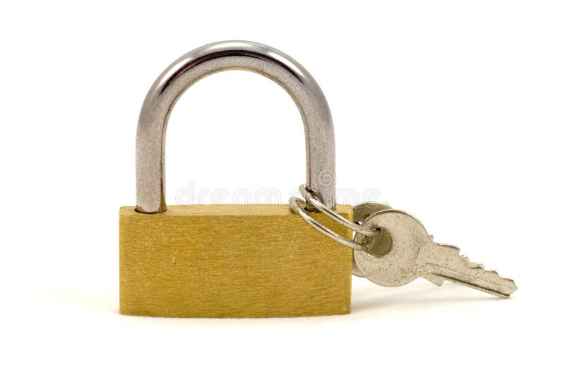 Padlock with a Keys on Keyboard Stock Image - Image of lock, protected ...