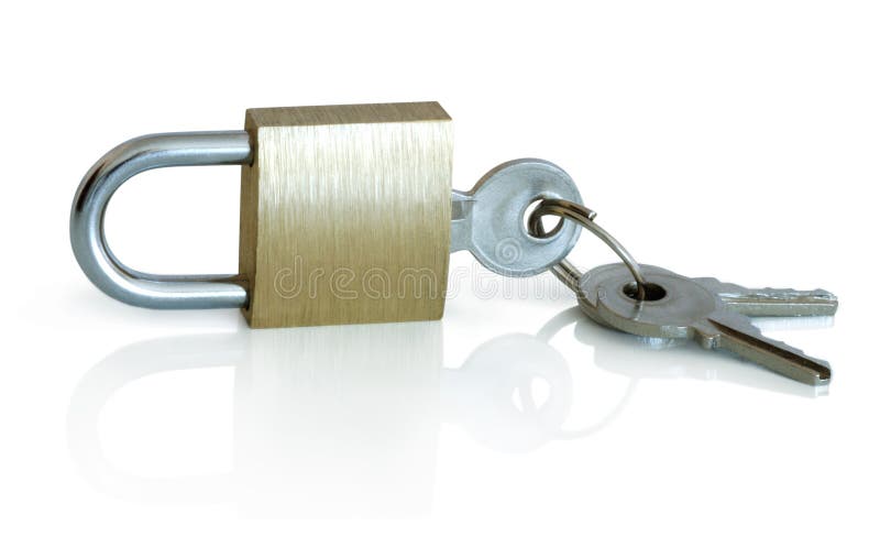 Padlock with Keys stock image. Image of encryptions, detail - 2384261