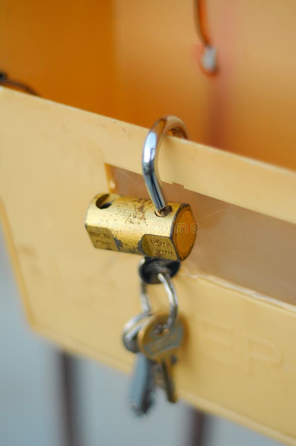 Padlock and keys stock image. Image of home, restricted - 43644095