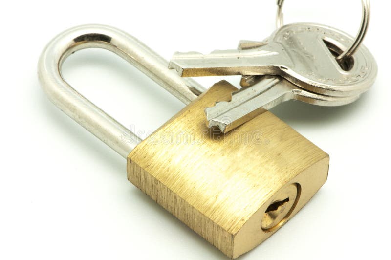 Padlock with keys stock image. Image of steel, metal - 35416015