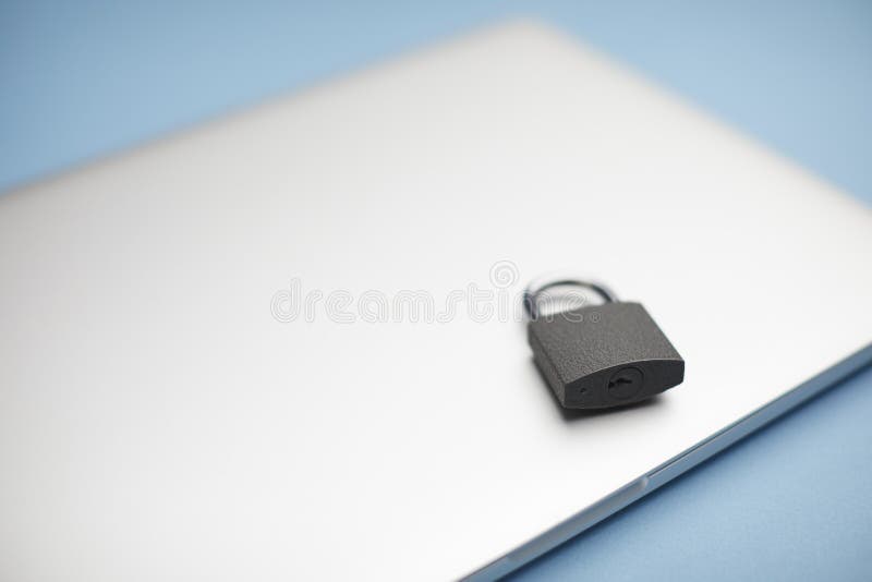 Notebook and lock stock photo. Image of encryption, cyber - 251207712