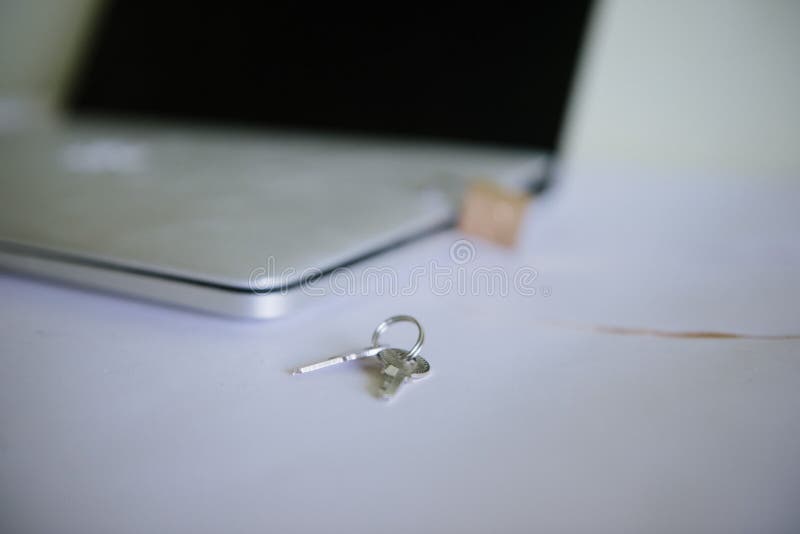 Padlock on a Laptop. Protection of Personal Data on a Computer Stock ...