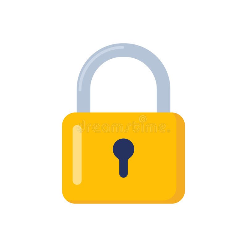 Padlock. Lock for Safety and Security Protection. Locked Secure ...