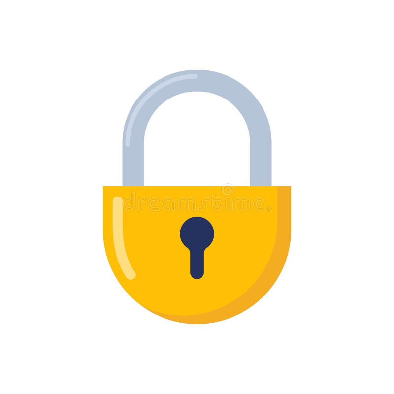 Padlock. Lock for Safety and Security Protection. Locked Secure ...