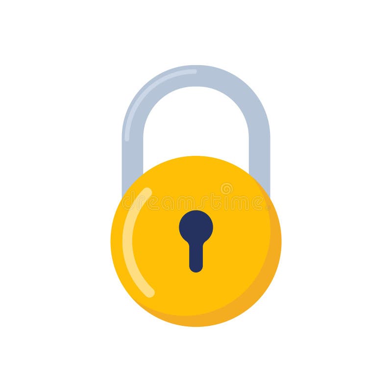 Padlock. Lock for Safety and Security Protection. Locked Secure ...