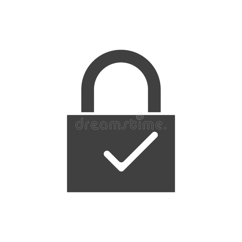 Padlock Logo with Square Design Colorful, Security Icons Stock Vector ...