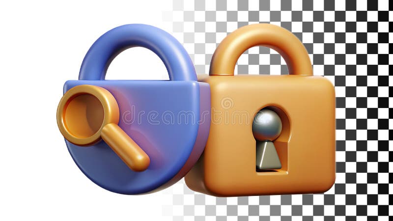 Padlock and Magnifying Glass, Security Check, Investigation, Safety ...