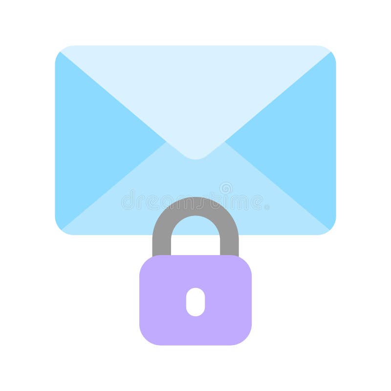 Mail, Protection and Security Vector Icons Set Cyber Computer Network ...