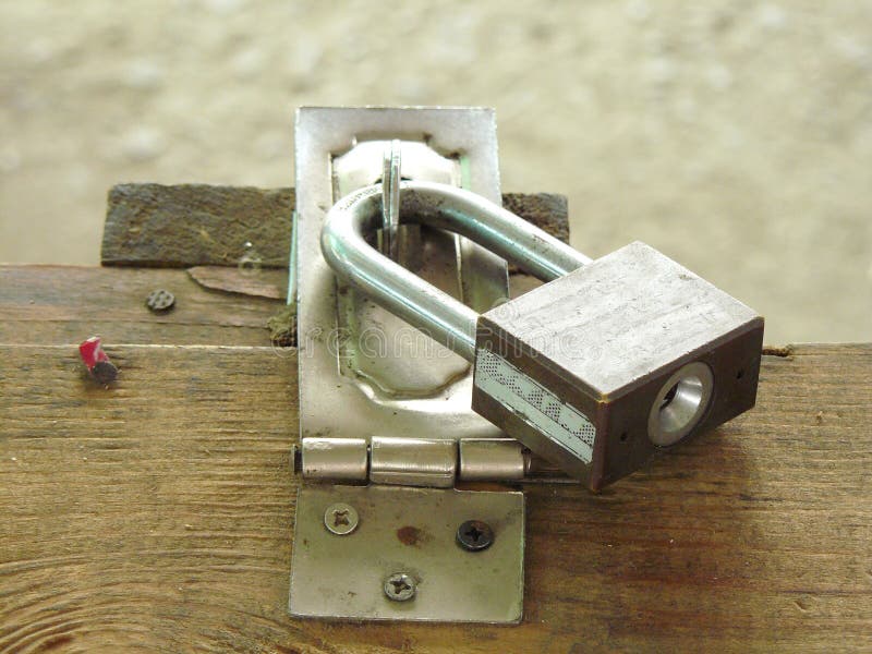 Padlock of master key stock image. Image of keyhole, steel - 91049065