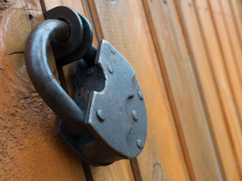 Padlock stock image. Image of equipment, gate, architectural - 66987599