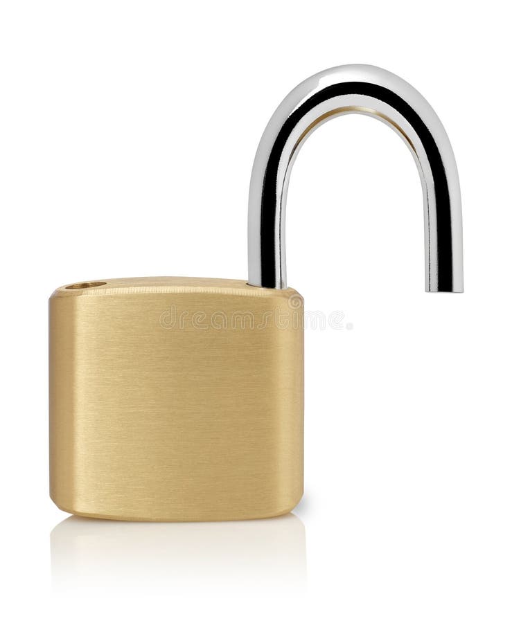 Padlock stock photo. Image of white, clipping, privacy - 58493420