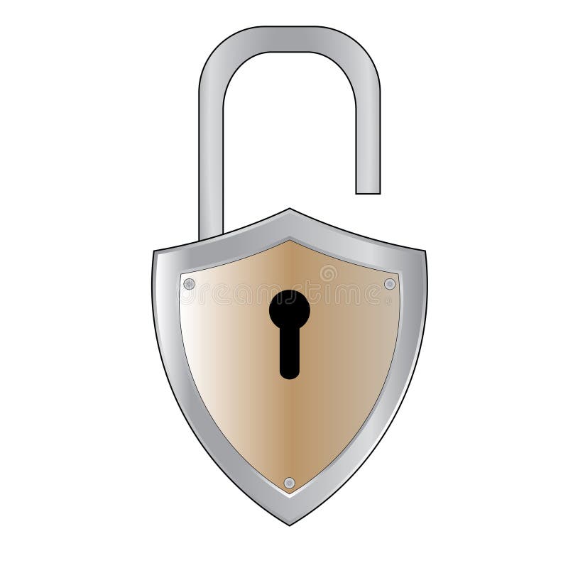 Padlock Open Vector Illustration Icon Stock Vector - Illustration of ...