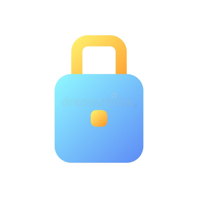 Padlock Pixel Perfect Flat Gradient Color Ui Icon Stock Vector ... Padlock Pixel Perfect Flat Gradient Color Ui Icon Stock Vector ...
