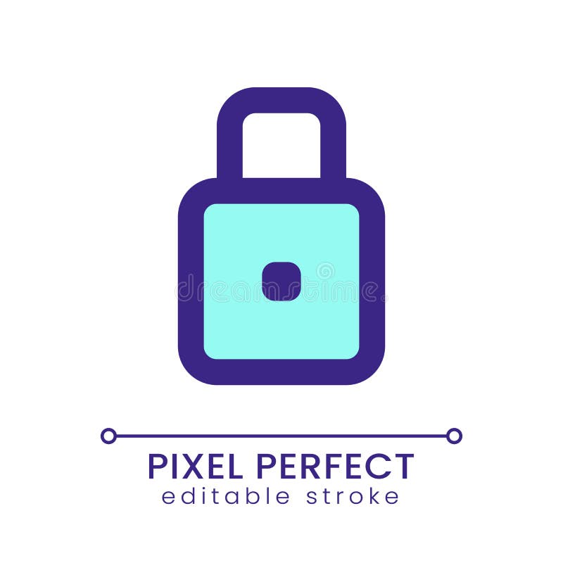 Padlock Pixel Perfect Glassmorphism Ui Icon for Dark Theme Stock Vector - Illustration of icon ...