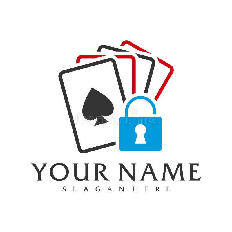 Padlock Poker Logo Vector Template, Creative Poker Logo Design Concepts ...
