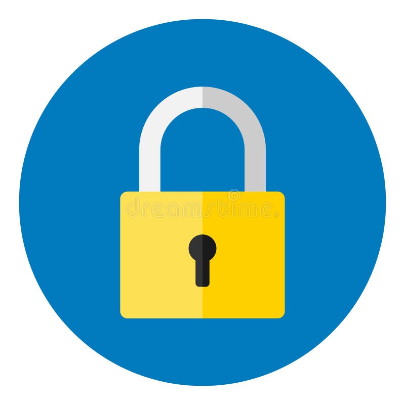 Padlock, Realistic Padlock Icon. Vector, Cartoon Illustration. Stock ...