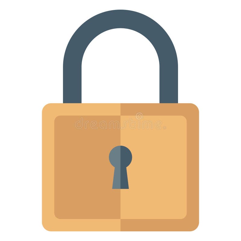 Padlock, Restricted Access Color Vector Icon Which Can Easily Modify or ...