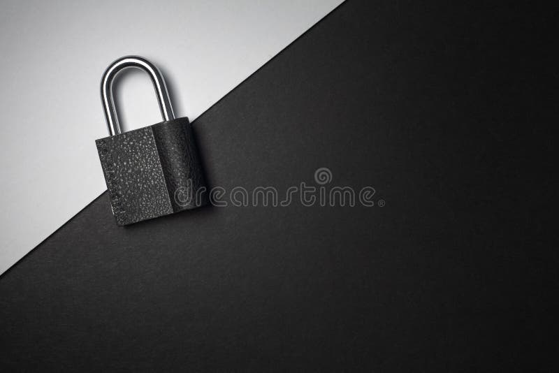 Padlock Security Background Black & White Stock Photo - Image of locks ...