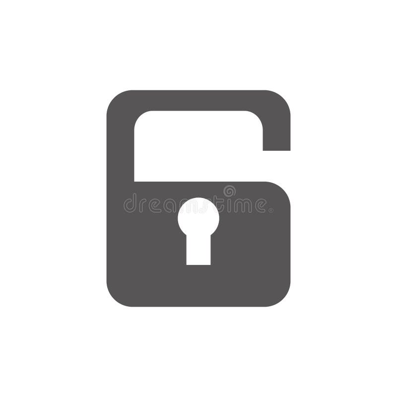 Padlock security symbol stock illustration. Illustration of padlock ...