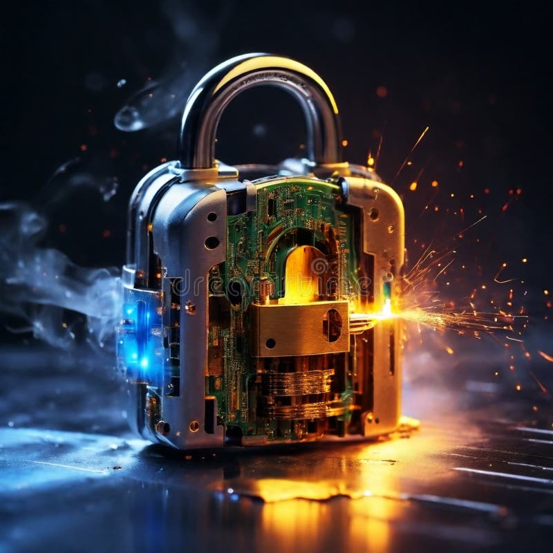 Padlock Security and Freedom Theme Cyber Security Home Security Stock ...
