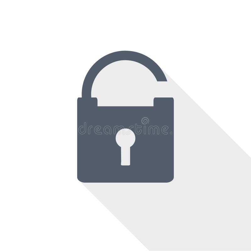 Padlock, Security Icon Set, Vector Illustration in 6 Colors Options for ...