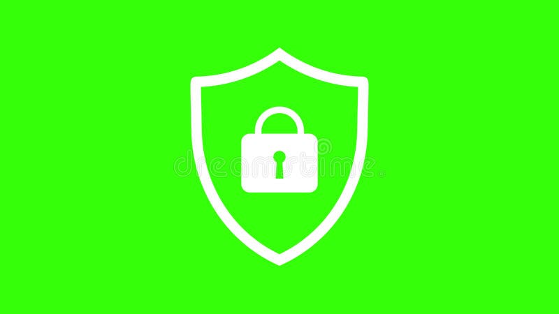 Padlock Shield Animated Icon Protective Shield Lock Guard Barrier Icon ...