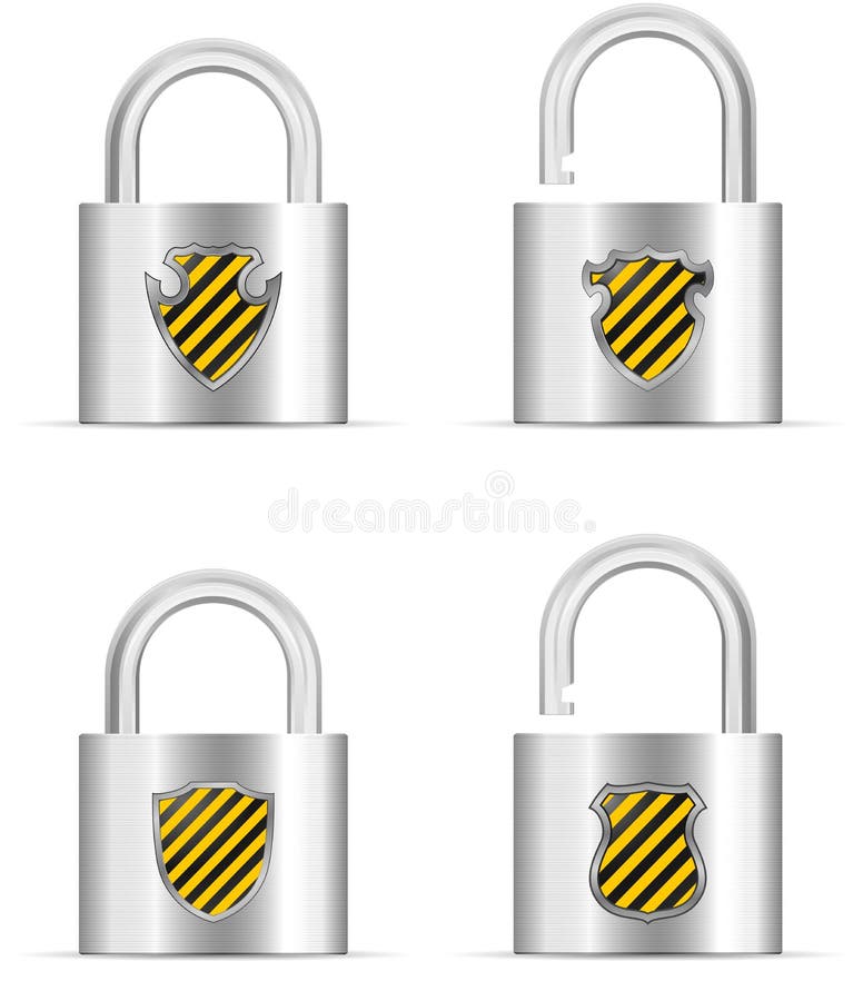 Padlock with Shield, Smile and Code To Celebrate Password Day, Vector ...
