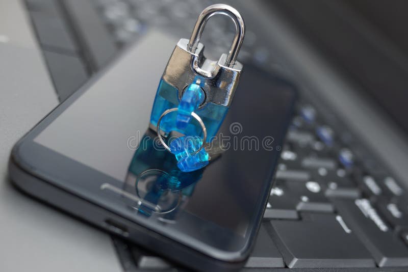Smartphone Mobile Security stock image. Image of hacking - 34254943