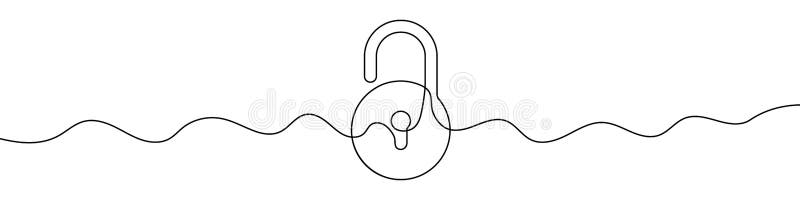 Line Drawing Padlock Stock Illustrations – 1,914 Line Drawing Padlock ...