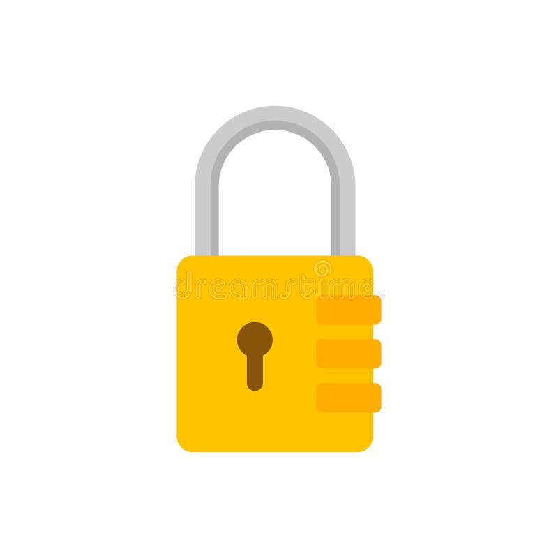 Padlock Symbol Vector Illustration Design, Safety and Security ...