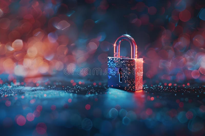 Padlock Symbolizes Data Security And Privacy In Cyber Security Concept