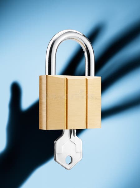 Padlock and thief stock image. Image of stealing, concept - 9053463