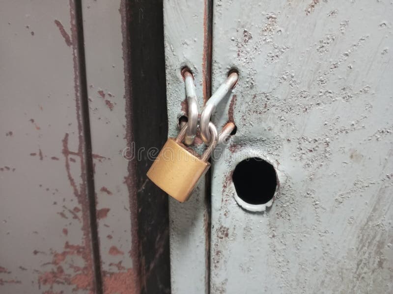 A Padlock To Lock Valuables so they Don& X27;t Get Lost Stock Photo ...