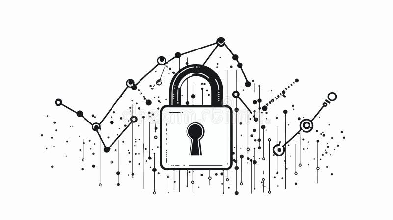 Enhancing Website Security with Upward Improvement Symbol - Padlock ...