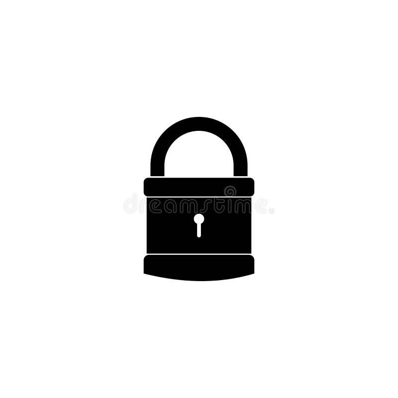 Padlock icon stock vector. Illustration of isolated - 194531612